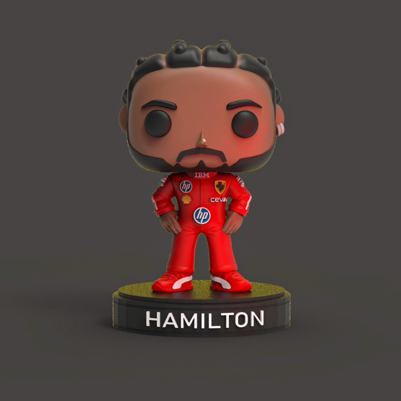 Lewis Hamilton Funko Pop Formula 1 Artesanal Ferrari | Shopee Brasil