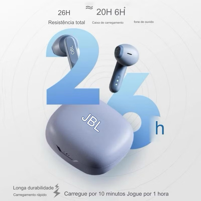 Fone Wave 300 TWS JBL -Cinza AUDIO EXCELENTE | Shopee Brasil
