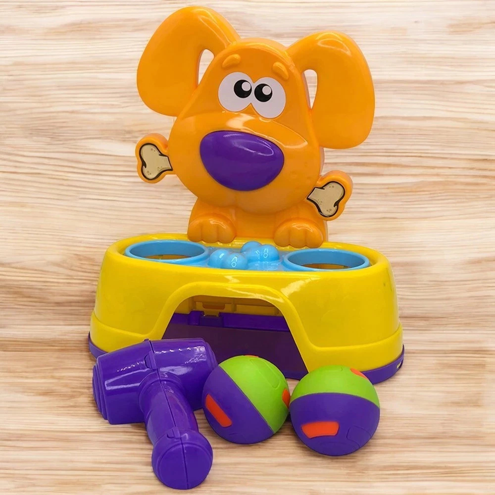 Brinquedo Bate Dog Bate Ratinho Rata Bolinhas Martelo Educativo Criança ...