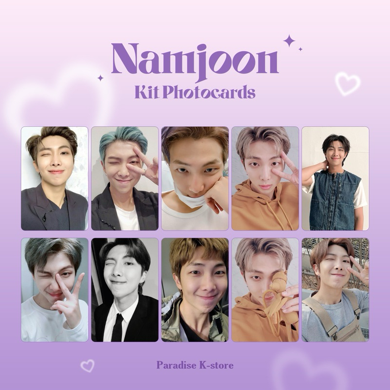 Kit selca photocard BTS fanmade Rm Namjoon | Shopee Brasil