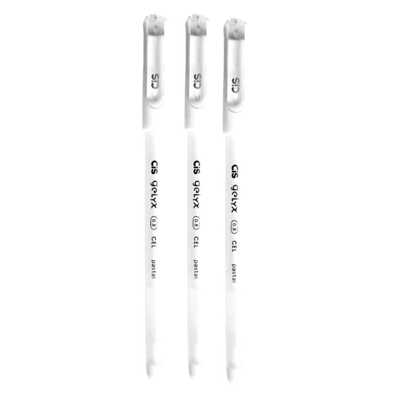 Caneta Gel Branca Soul 1.0mm BRW Kit com 2 Unidades | Shopee Brasil