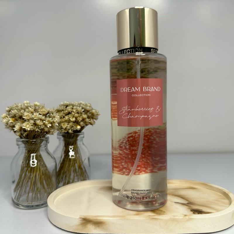 BODY SPLASH DREAM BRAND COLLECTION STRAWBERRIES E CHAMPAGNE | Shopee Brasil