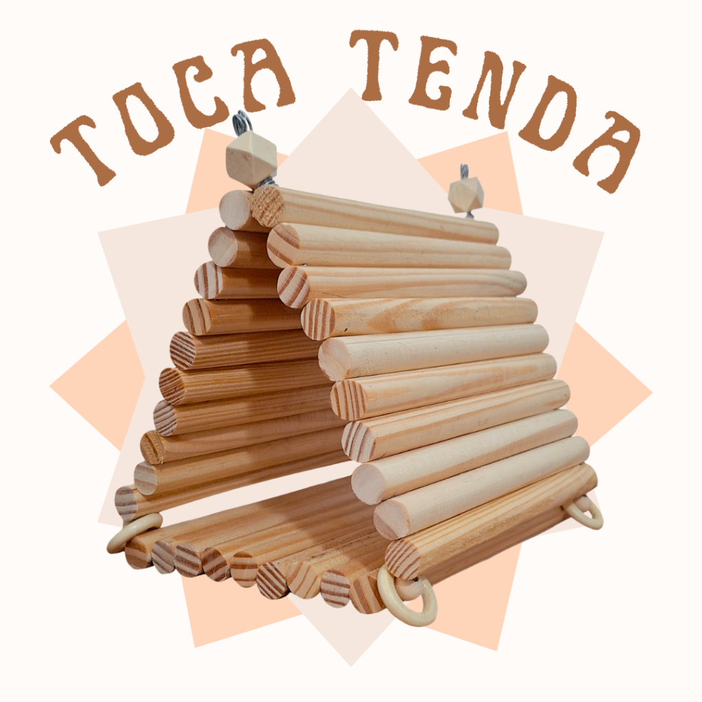 toca triangular, rato twister, roedores, casinha de madeira ...