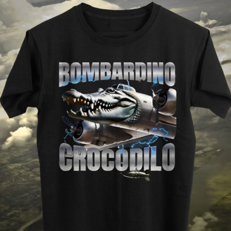 Bombardino Crocodilo Meme Italiano Bainrot Camiseta italian meme ...