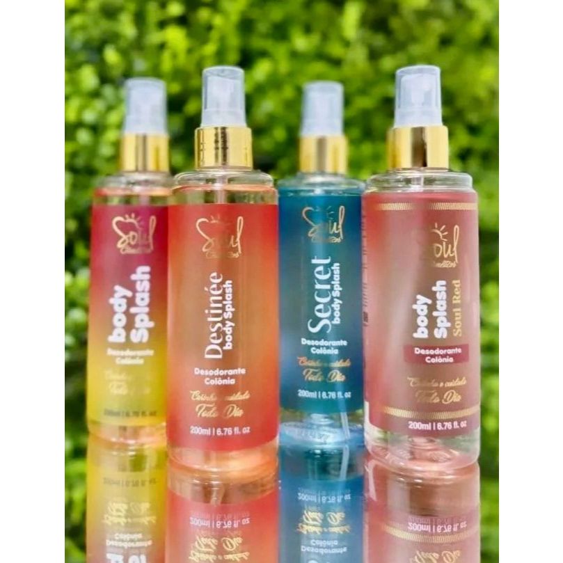KIT BODY SPLASH FEMININO SOUL PERFUME CORPORAL ARABE E TRADICIONAL | Shopee Brasil