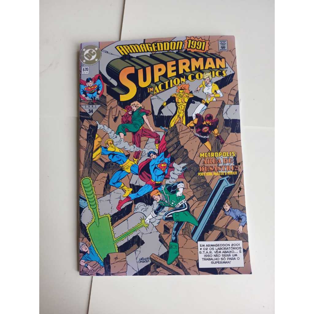 ACTION COMICS Nº 670 (SUPERMAN) (fac-simile Inédita No Brasil) | Shopee ...