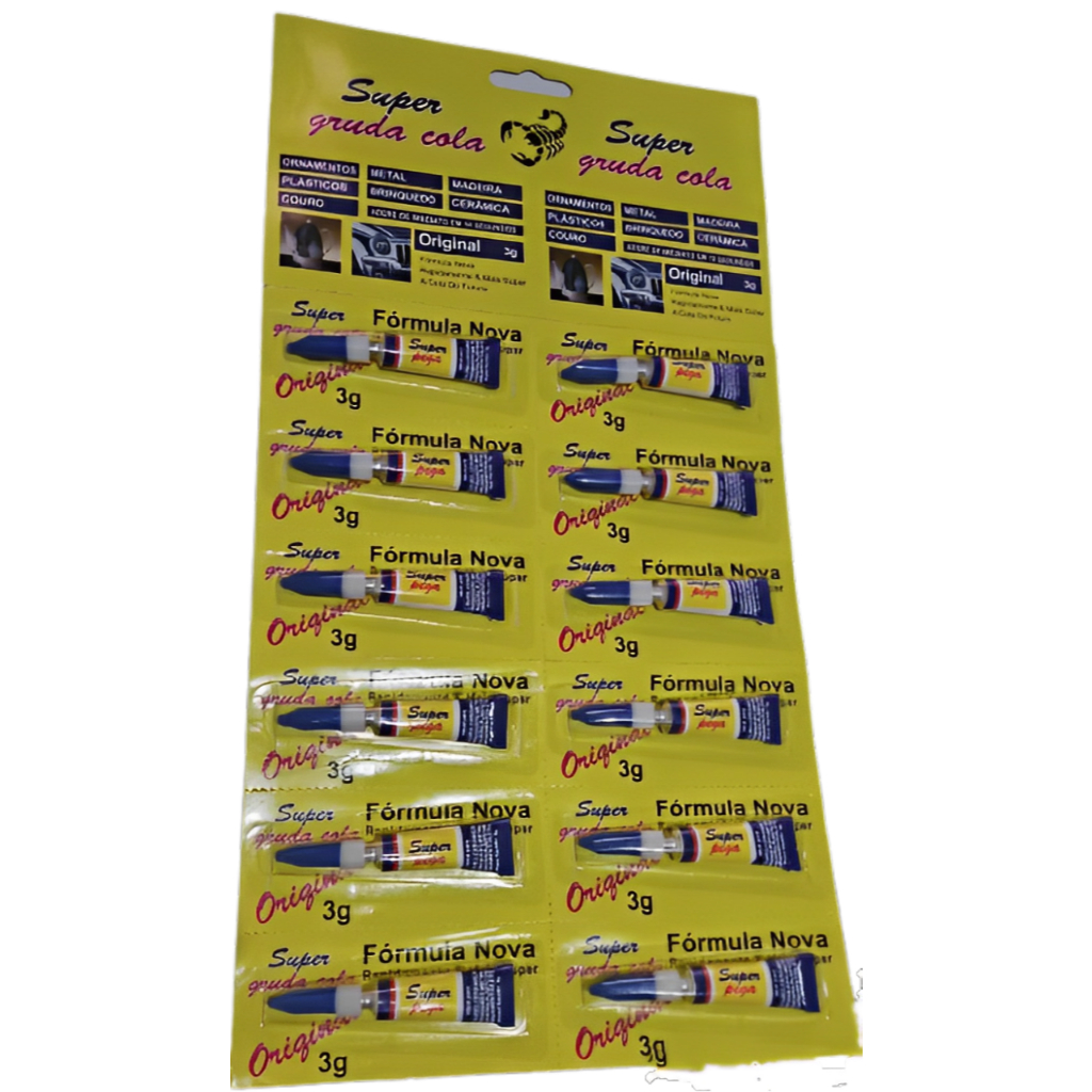 Super Bond Cola Instantânea Original 3g De Uso Geral Cola em 10 ...