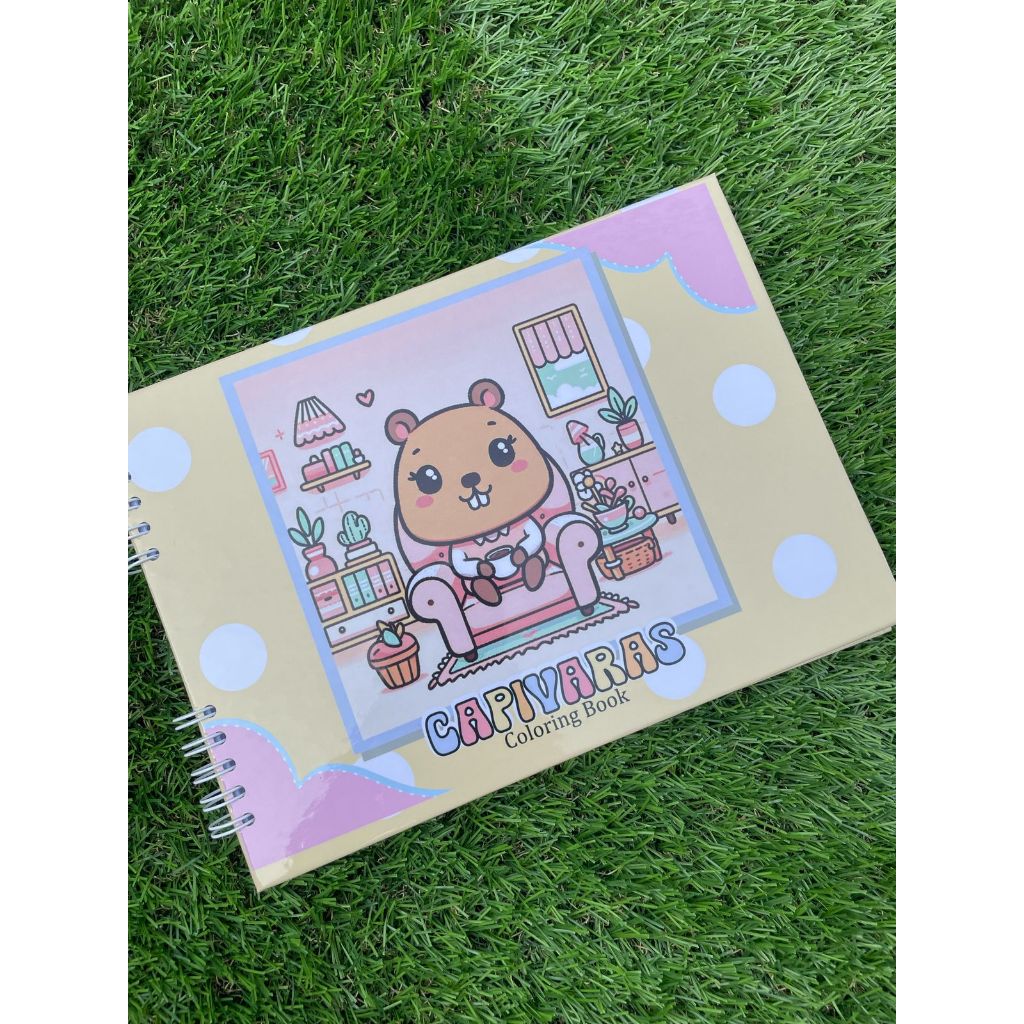Livro De Colorir capivara 50 Folhas Capa Dura - PRONTA ENTREGA | Shopee ...