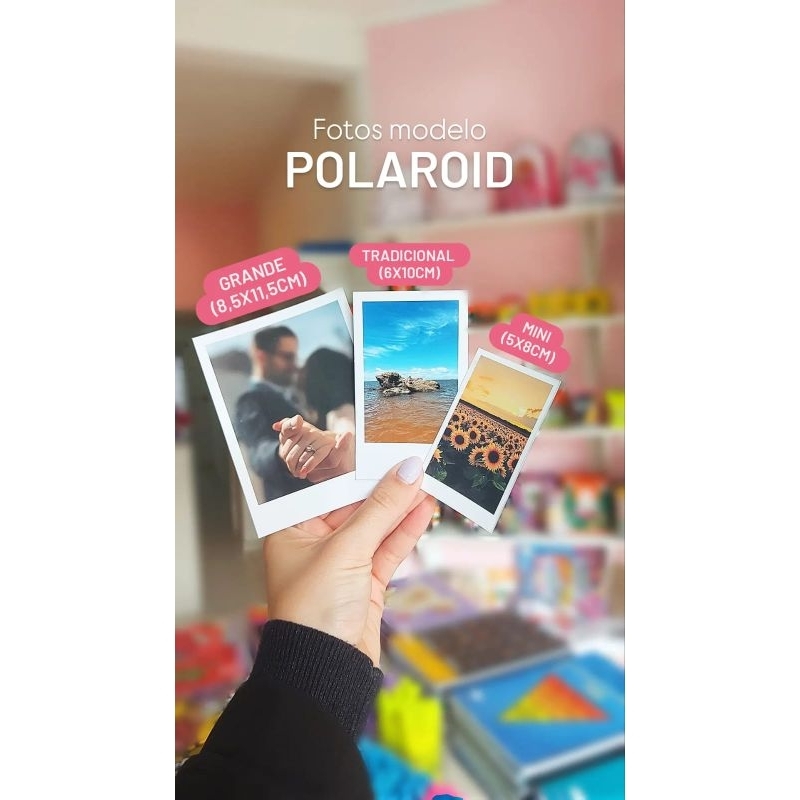 Álbum de Fotos Kraft Polaroids + Polaroids | Shopee Brasil