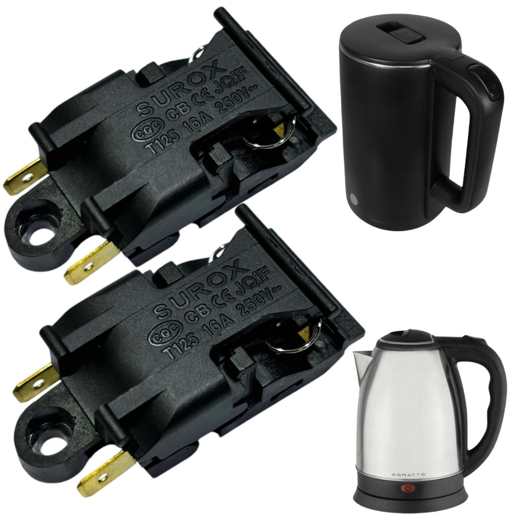 Kit Interruptor Chave Para Chaleira Elétrica Universal Bivolt 16a ...