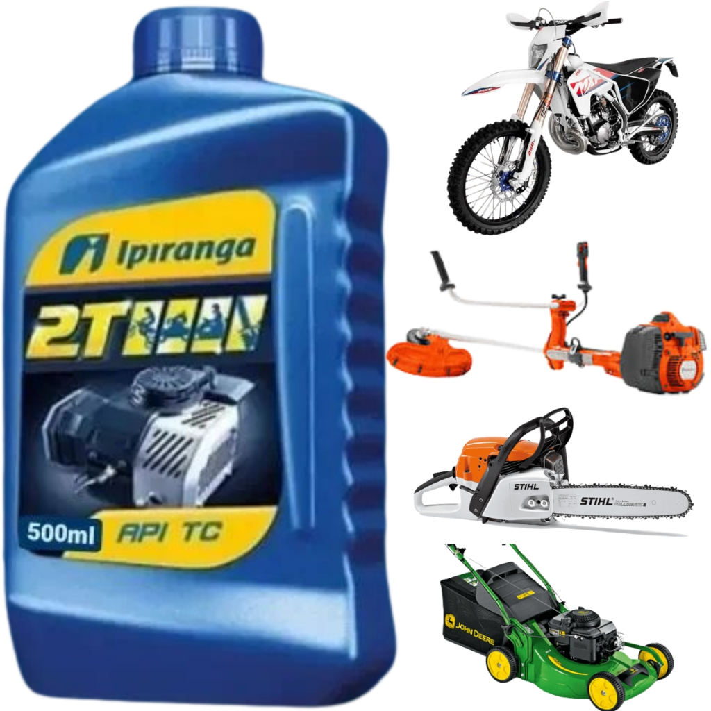 Óleo Motor 2 Tempos API TC Lubrificante Mineral 500ml - Motos ...