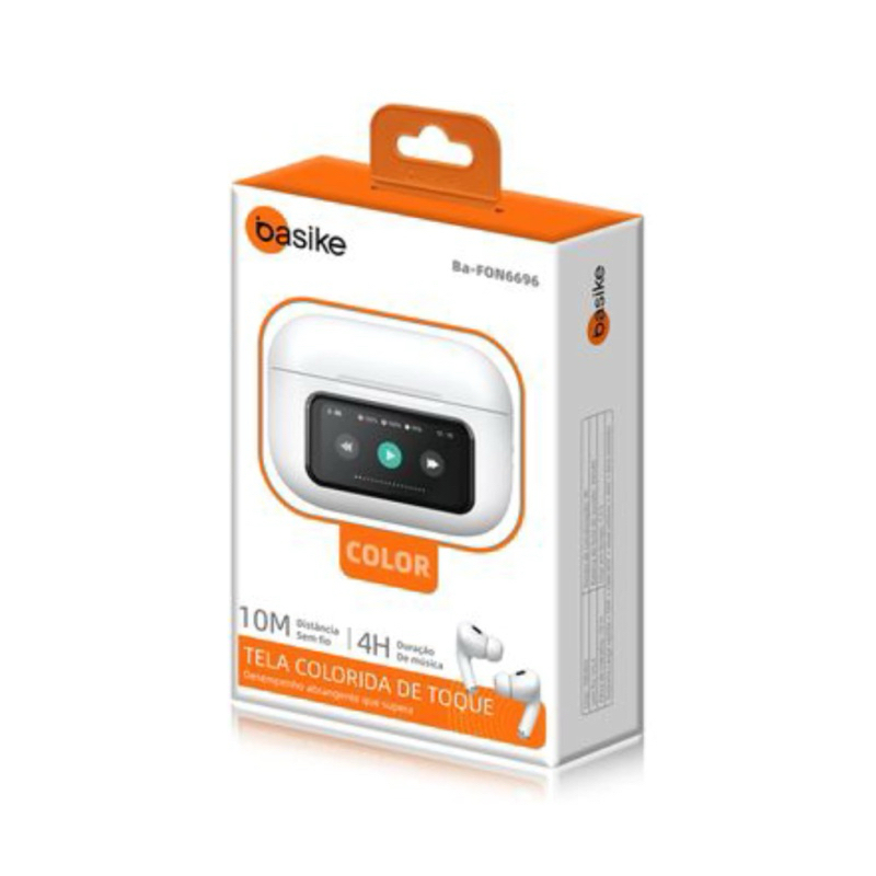FONE DE OUVIDO SEM FIO COM TELA LCD INTEGRADA - BA-FON6696 - BASIKE ...