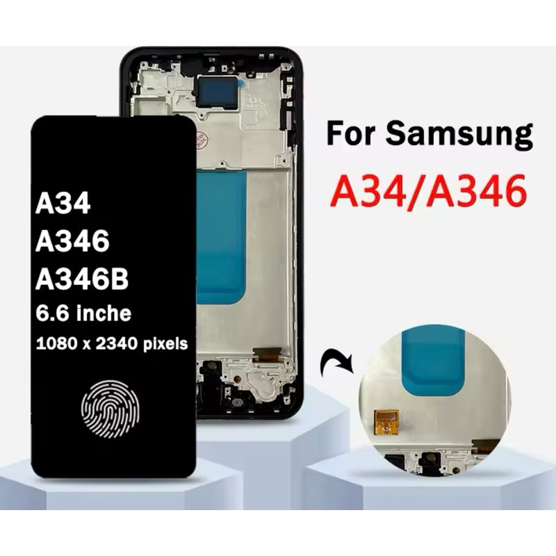 Tela Display Frontal Compátivel Samsung A34 5g A34 A346 A346B A346E ...