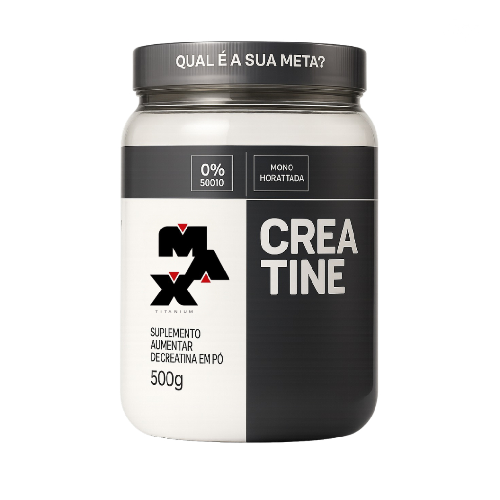 CREATINA 500G MAX TITANIUM MONOHIDRATADA MEIO KILO | Shopee Brasil