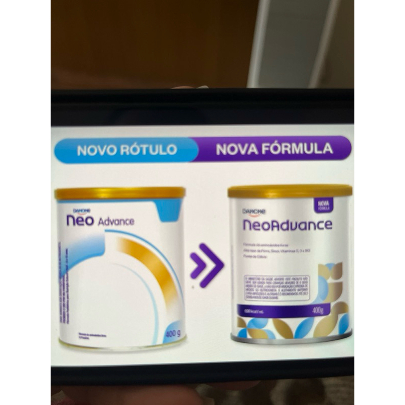 FÓRMULA NEO ADVANCE DANONE 400mg 10 unidades | Shopee Brasil