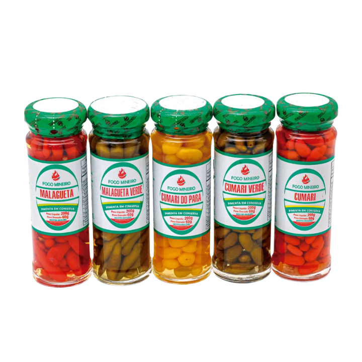 Kit 5 Pimentas em Conserva - Fogo Mineiro | Shopee Brasil
