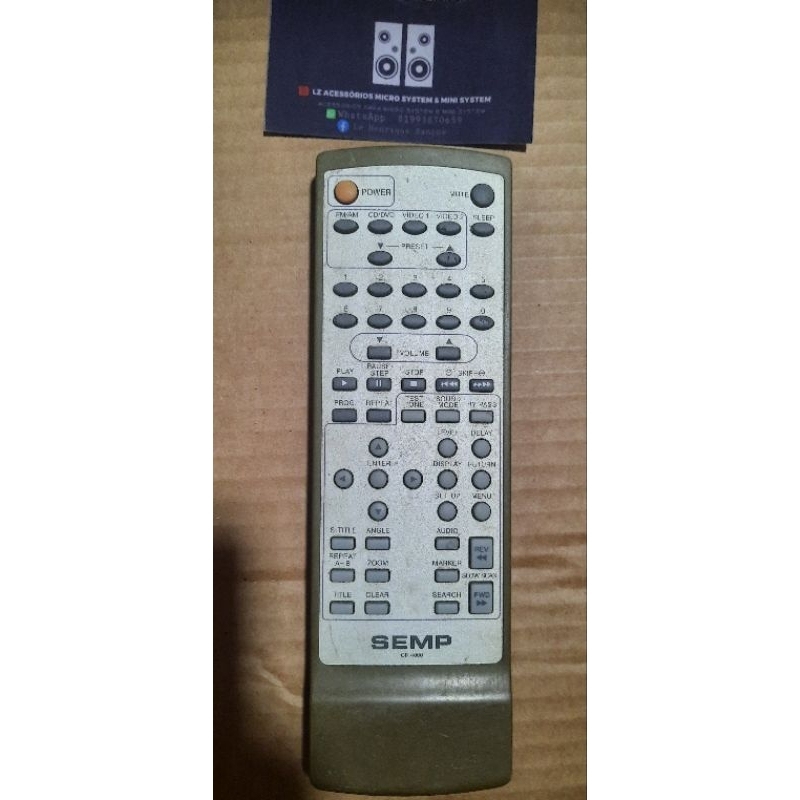 Controle Original Modelo semp Funcionando Perfeitamente | Shopee Brasil
