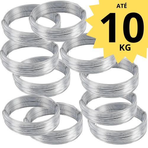 Kit até 10kg de Arame Galvanizado Liso BWG 16 (1,65mm) | Shopee Brasil