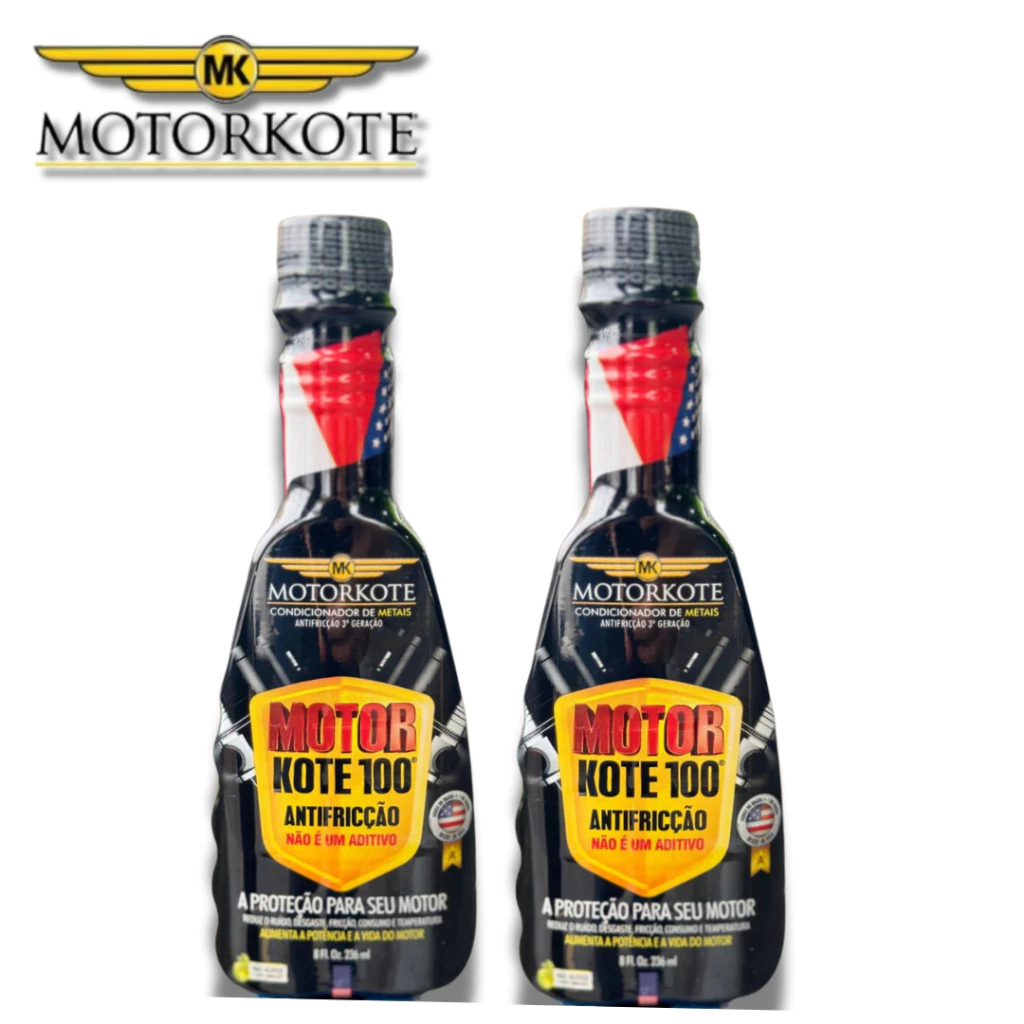 Kit 2 Motorkote 100 Antifricção – Tratamento Premium para Motores e ...