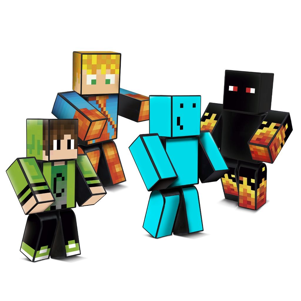 Boneco Minecraft Articulado Cadres, Lopers, Problems e Athos Streamer ...