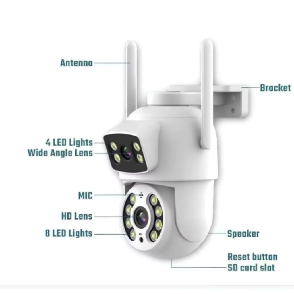 Câmera Externa Ip Prova D'água Infravermelho Externa Wifi Hd | Shopee ...
