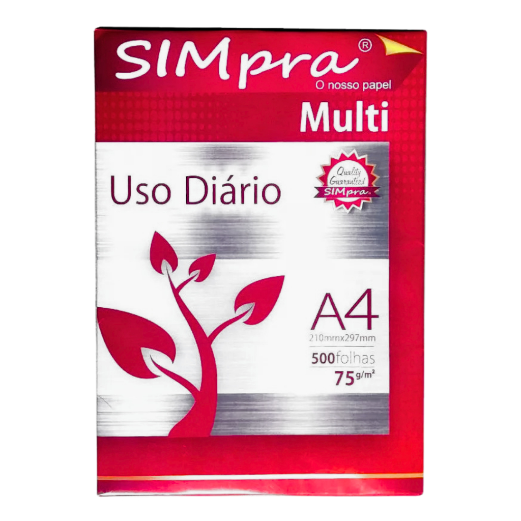 Folha Sulfite SImpra A4 Premium Multi Uso Diário | Shopee Brasil