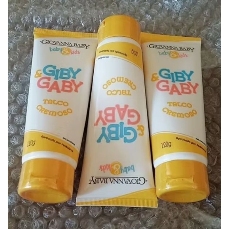 Kit c/3 Talco Cremoso Giovanna Baby Giby 120ml | Shopee Brasil