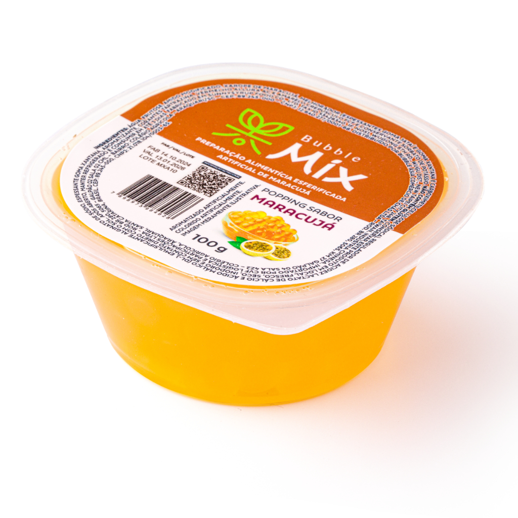 Popping Boba Para Bubble Tea Drinks Sabor Maracuja 100g | Shopee Brasil