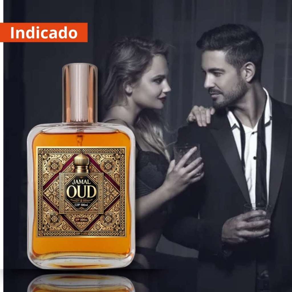 Perfume JAMAL OUD 100ml Masculino- Árabe Oriental Amadeirado Top - Alta ...