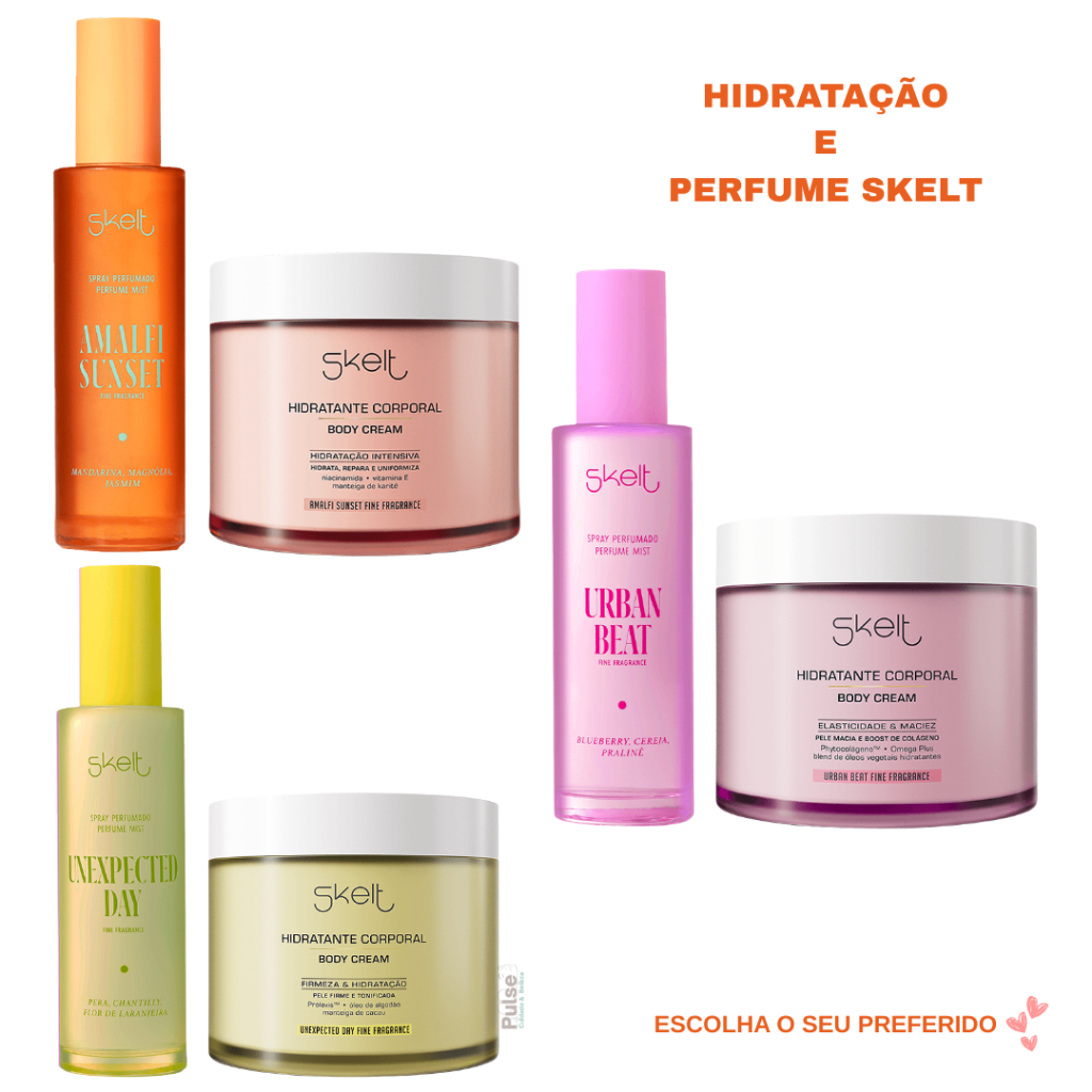 Kit Skelt Hidratante e Perfume Mist | Shopee Brasil