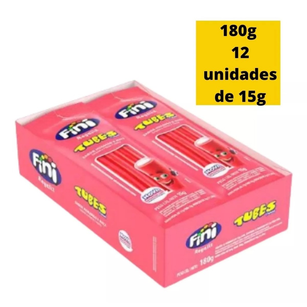 Caixa Bala Gelatina Mini Fini Caixa C/12 Unidades - Atacado Caixa/sabor ...