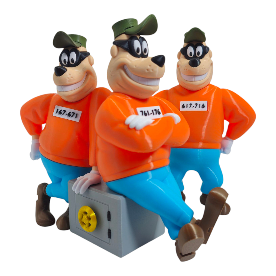 Irmãos Metralha (Beagle Boys) Tio Patinhas Action Figure Colecionável ...