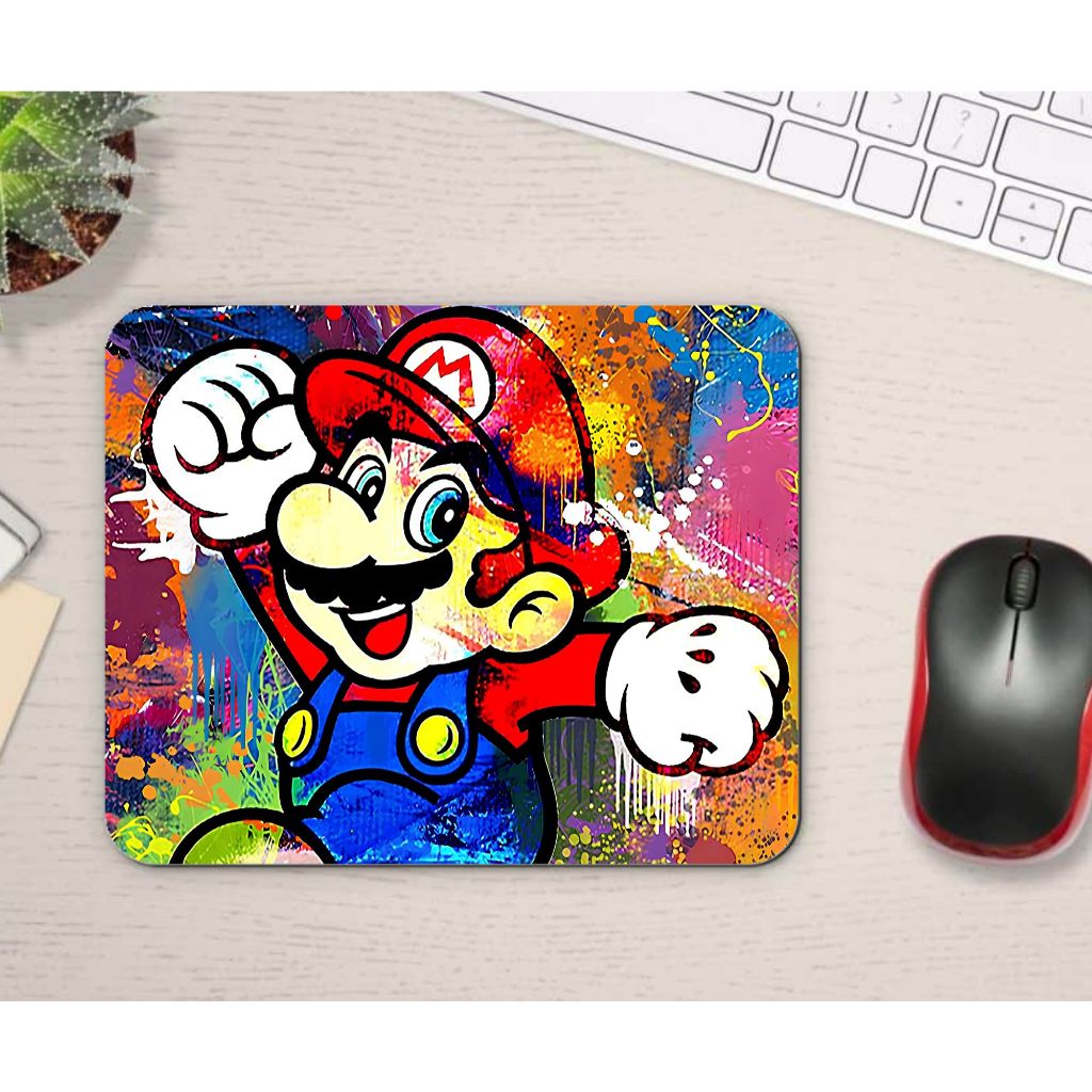Mouse Pad Super Mario World Game Geek Nerd | Shopee Brasil