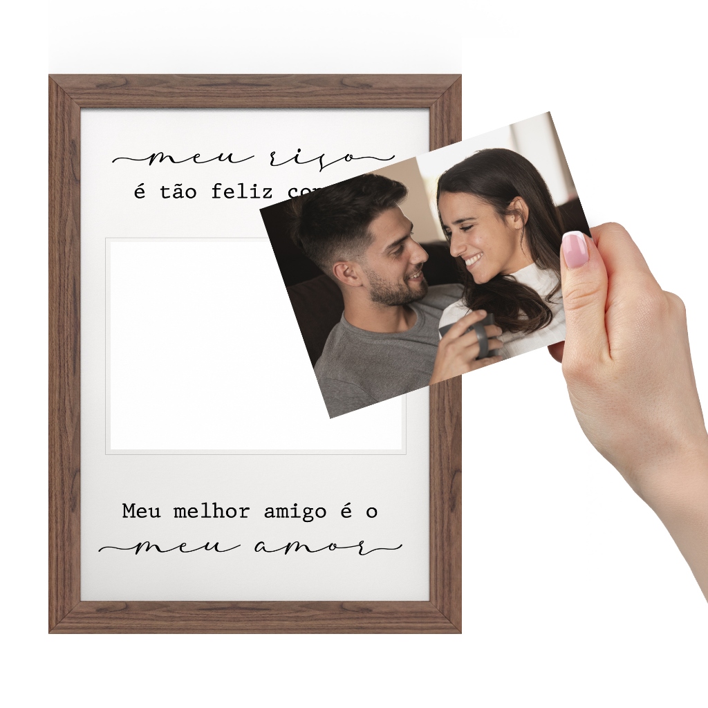 Quadro Dia dos Namorados MDF A4 – Branco, Preto e Outra Cor com Moldura | Shopee Brasil