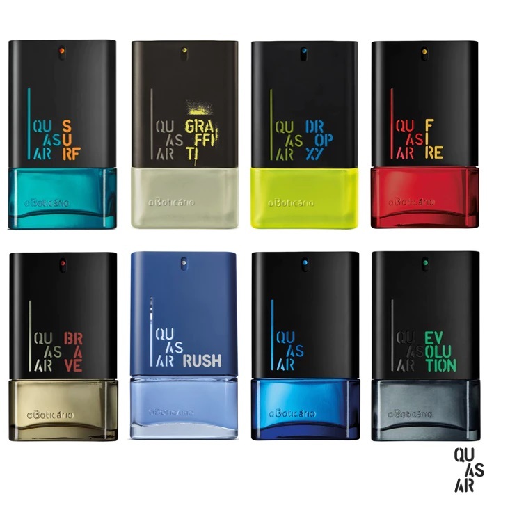 Quasar Colônia 100ml: Clássico, Evolution, Drop XY XX, Graffiti, Surf ...