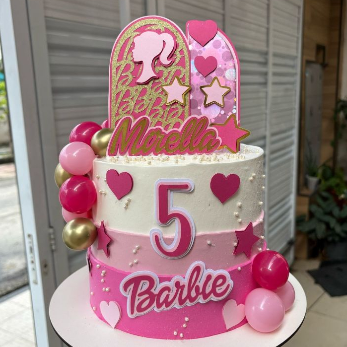 Topo de Bolo Personalizado Barbie/Topper Barbie/topo Barbie/ Festa ...