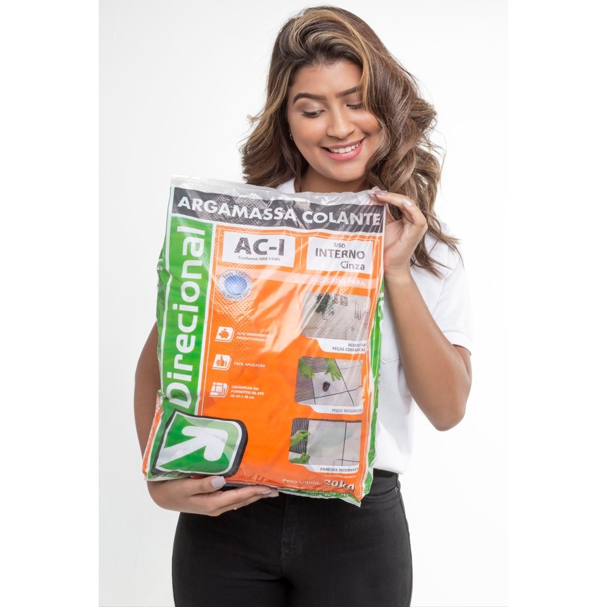 ARGAMASSA COLANTE AC-I DIRECIONAL 20KG | Shopee Brasil