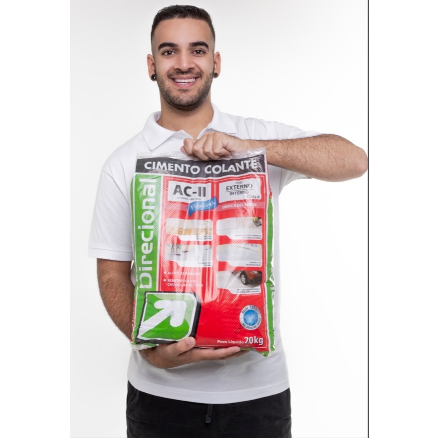 ARGAMASSA COLANTE AC-II CINZA DIRECIONAL 20KG | Shopee Brasil