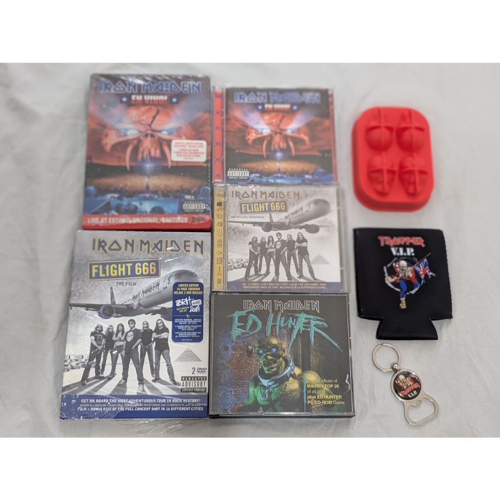 Kit CDs DVDs itens VIP Iron Maiden | Shopee Brasil
