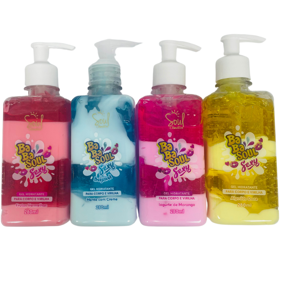 Gel Sexy Hidratante Corporal Beijável Babasoul Soul Cosméticos 280ml ...