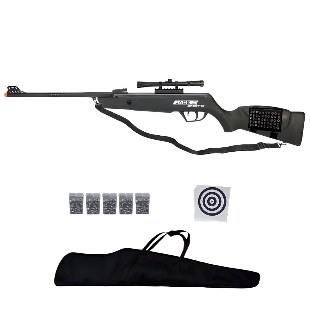 Carabina de Pressão Jade Mais Nitro 5.5mm - CBC + Kit Completo | Shopee ...