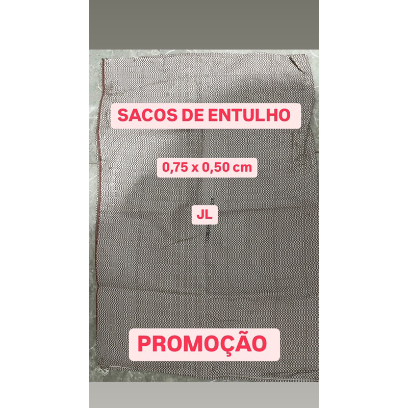 Saco de entulho kit 150 uni. ráfia/ nylon/ malha sacos grandes saco ...