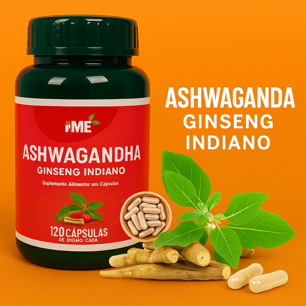 Ashwagandha Ginseng Indiano Original 120 Cápsulas | Shopee Brasil
