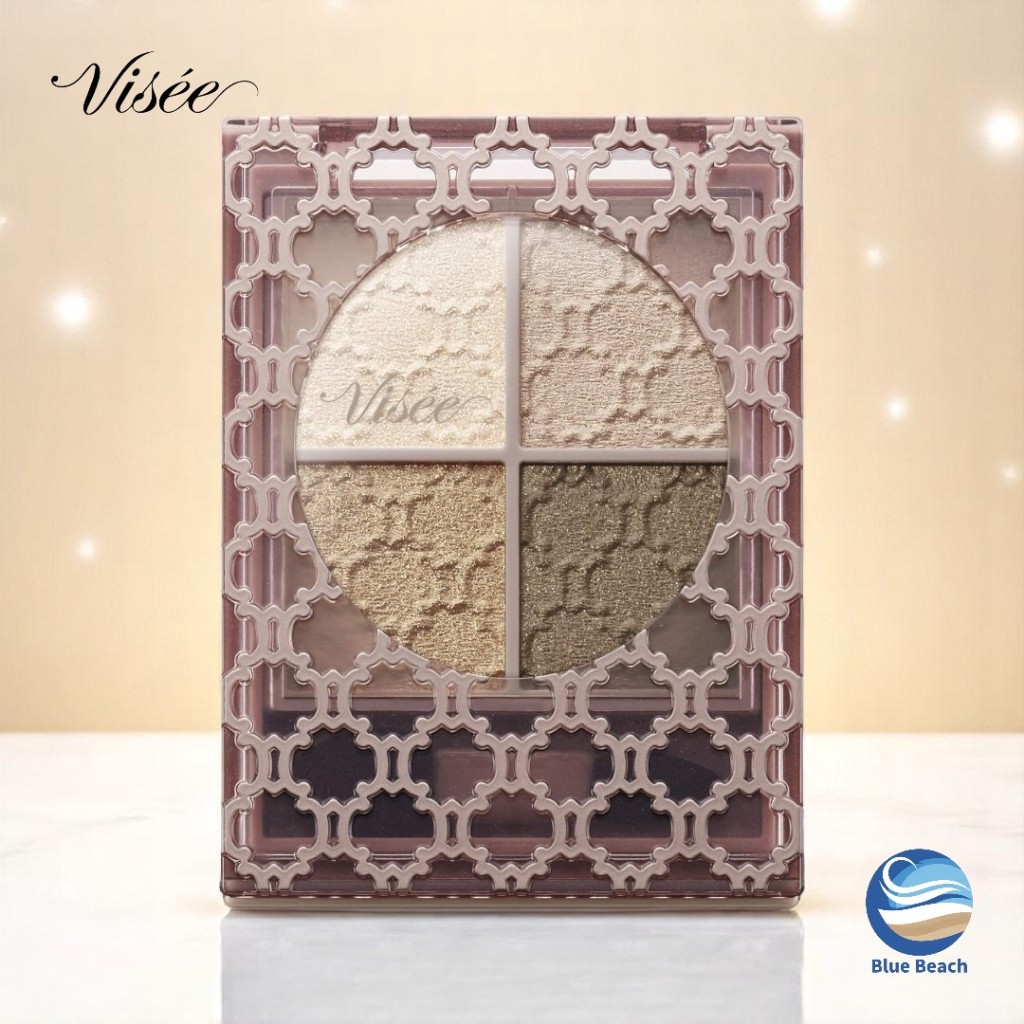 Visee Paleta Sombra Riche Glossy Rich Eyes N/4 Cores/Acabamento Glossy/Brilho Adulto/Hidratante ...