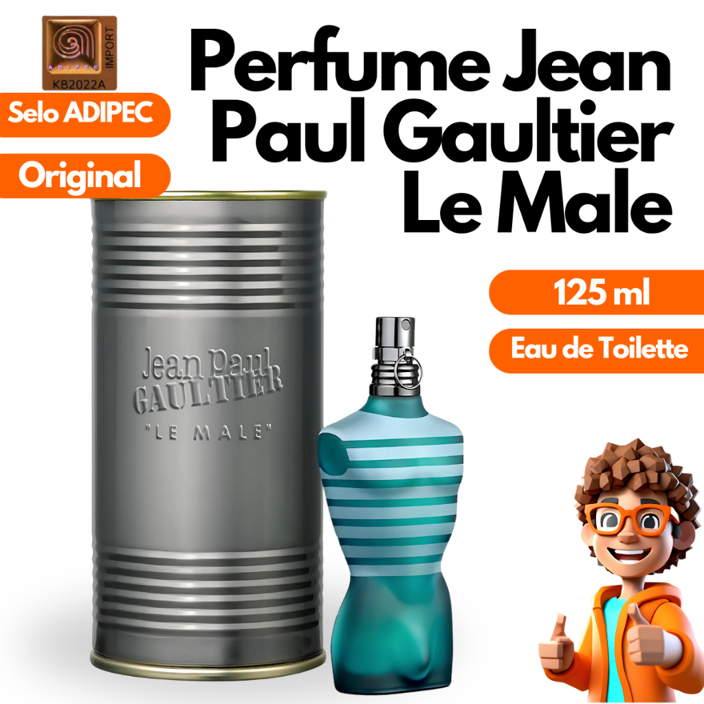 Perfume Jean Paul Gaultier Le Male EDT 125ml Original Selo Adipec ...