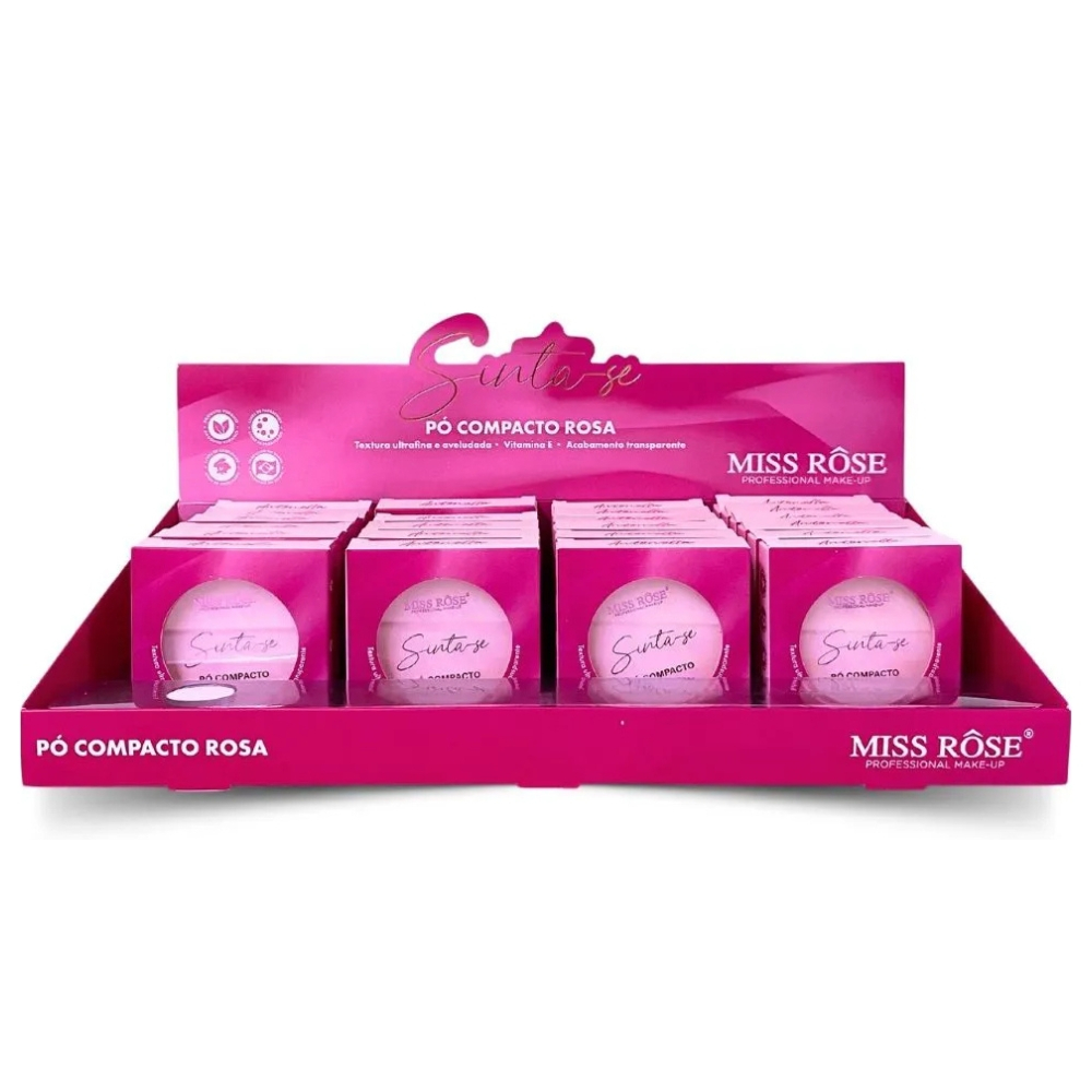 Pó Compacto Rosa Sinta-Se Miss Rose Unidade - MR118 | Shopee Brasil