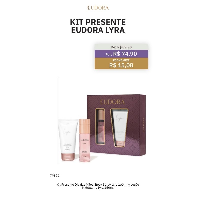 Kit Presente Eudora Lyra | Shopee Brasil