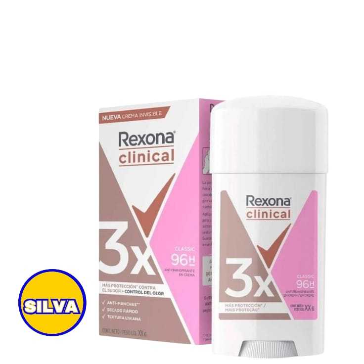 REXONA CLINICAL CREME CLASSIC (ROSA) | Shopee Brasil