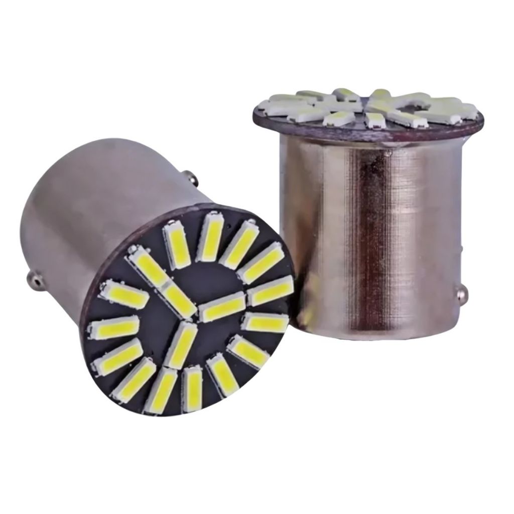 Par Lâmpada Led 2 Polos 1034 12V 18 Leds SMD Lanterna Freio Super ...
