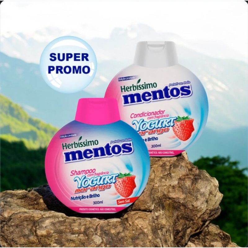 kit shampoo mentos mint 300ml. + acondicionador 300ml. | Shopee Brasil